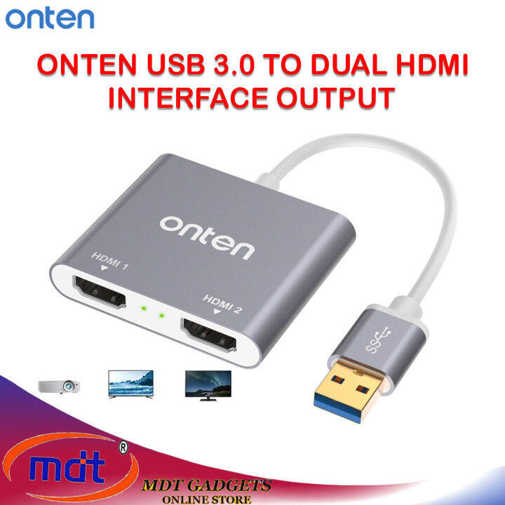 ONTEN 59175 USB 3.0 to Dual HDMI Interface Output | Lazada PH