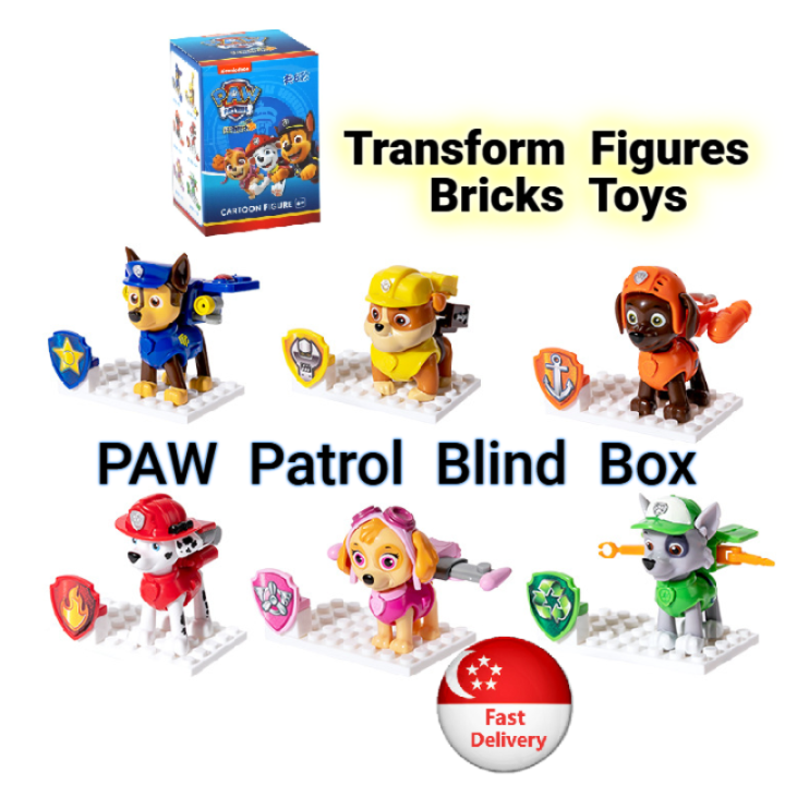 【SG stock】PAW Patrol Blind Box Model Building Blocks Toy Transform ...