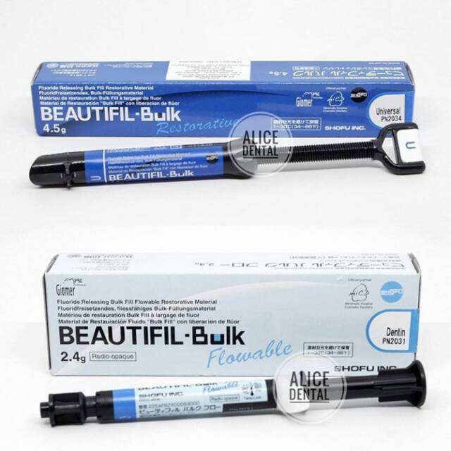 Bulkfill shofu beautifil composite / resin komposit flow packable ...