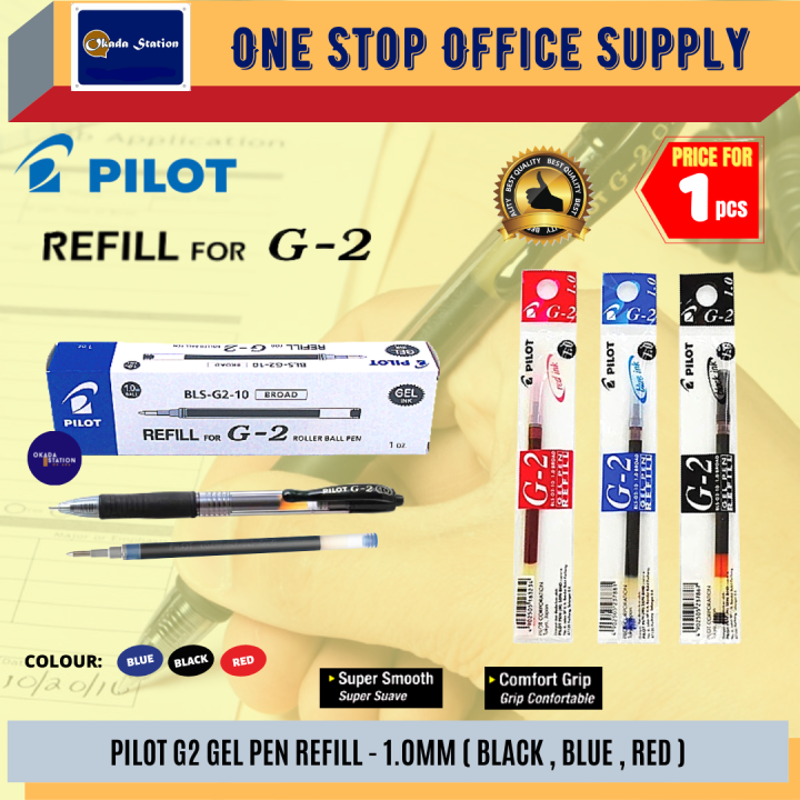 Pilot G2 Gel Pen (Refill) 1.0mm / Gel Pen refill / 1.0mm / Refillable ...