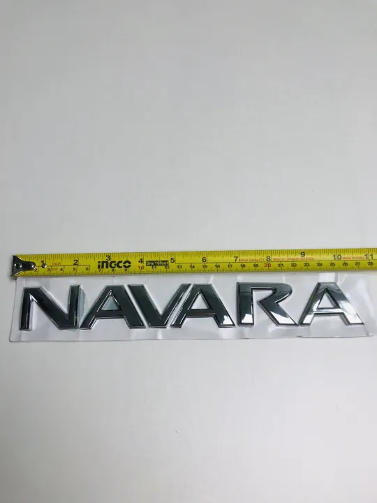 Nissan NP300 Navara Chrome Badges - Trunk Emblem Badge Chrome Car Art ...