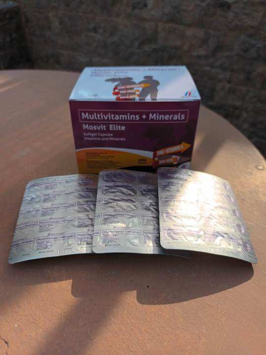 Mosvit Elite Multivitamins + Minerals Softgel Capsule (Sold 10 pcs per ...