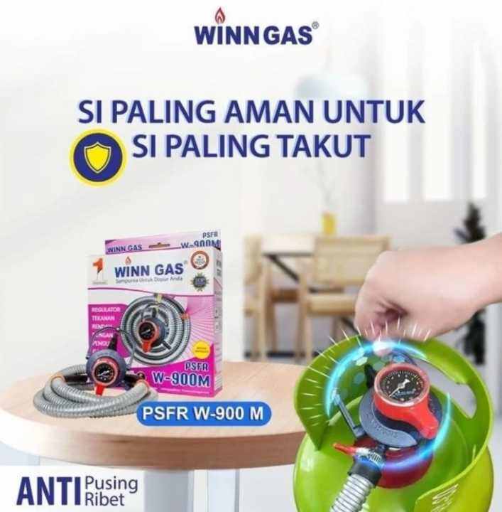 Winn Gas W-900M + Selang Gas LPG / Regulator Tekanan Rendah Dengan ...