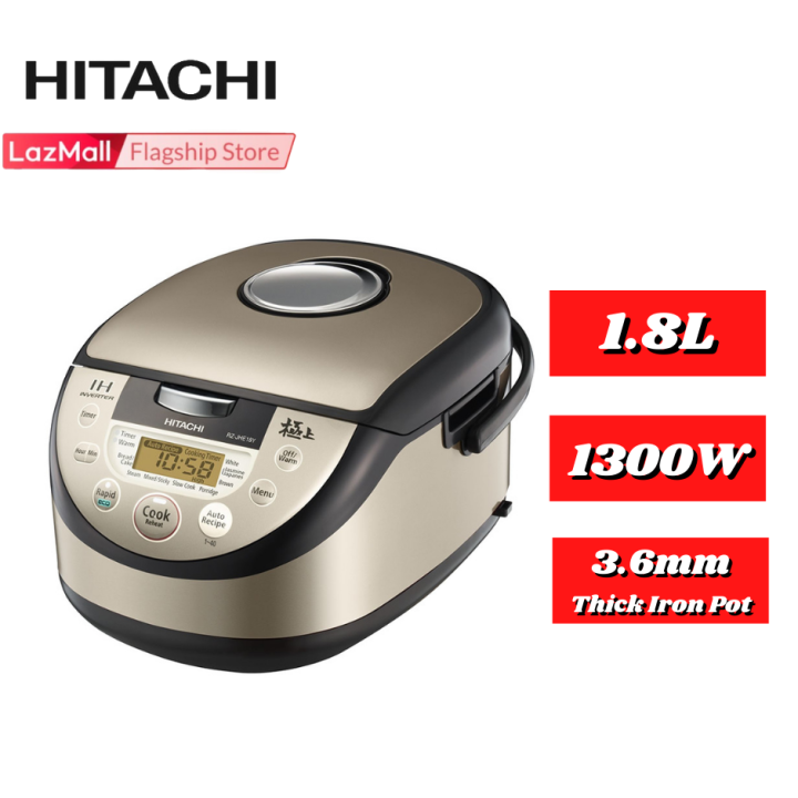 Hitachi Rice Cooker IH 1.8L (RZ-JHE18Y N) | Lazada