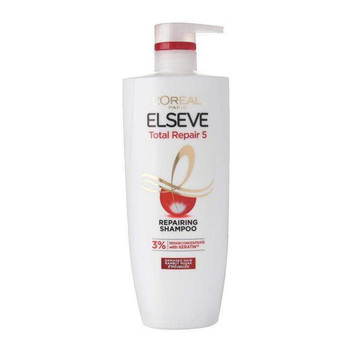 L'Oreal Paris Elseve Total Repair 5 Repairing Shampoo - 620ML (Laz Mama ...