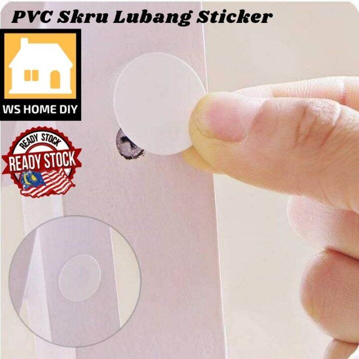 WS Home DIY 96biji PVC Screw hole Sticker Skru Lubang Sticker PVC 1pcs ...