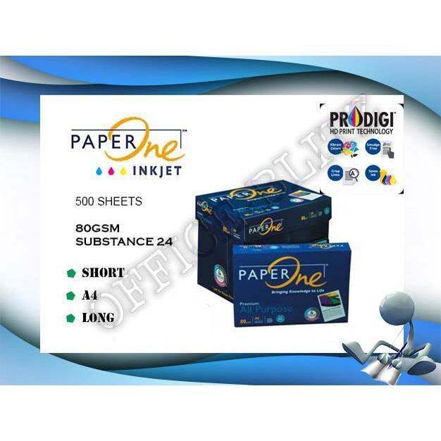 PAPER ONE BOND PAPER 80gsm SHORT / A4 / LONG | Lazada PH