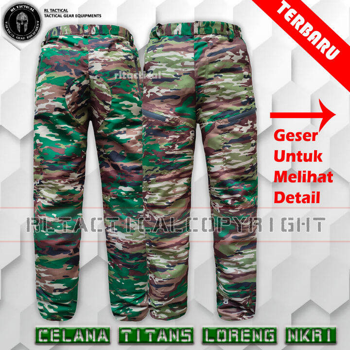 Celana Tactical Loreng NKRI Terbaru/Cargo KASAD TNI AD Terbaru/TITANS ...