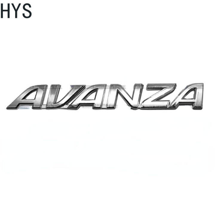 HYS Toyota Avanza 2005-2015 AVANZA Word Emblem Badge (Chrome) Rear ...