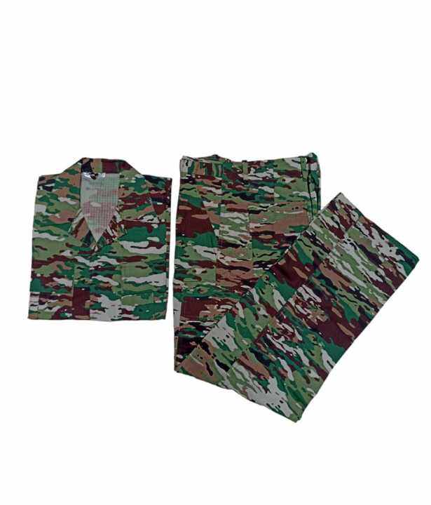 Seragam PDL TNI AD terbaru loreng multicam | Lazada Indonesia