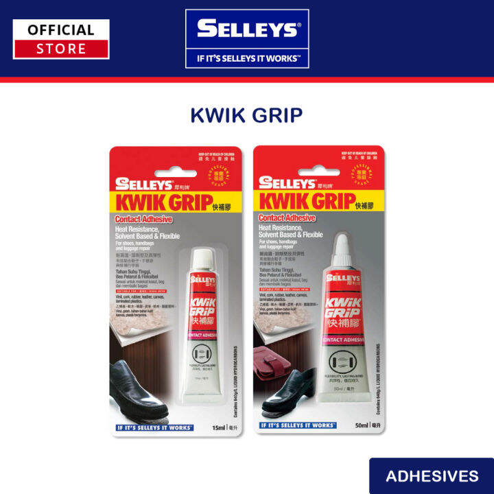 Selleys Kwik Grip Contact Adhesive 犀利牌快速强力胶水 (15ml/50ml) | Lazada