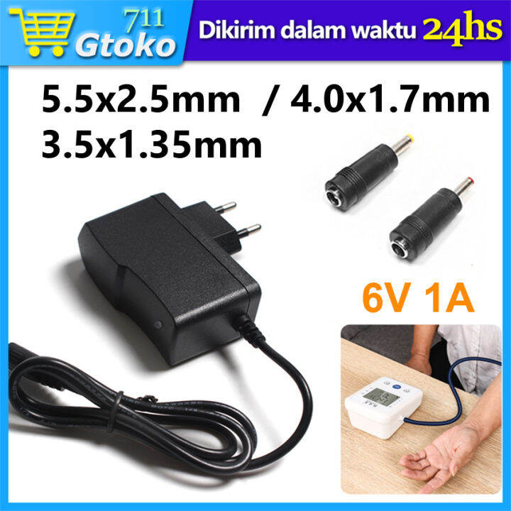 Blood Pressure Monitor Charger AC Adaptor saja 6V BUAT omron tensimeter Automatic Blood Pressure ...