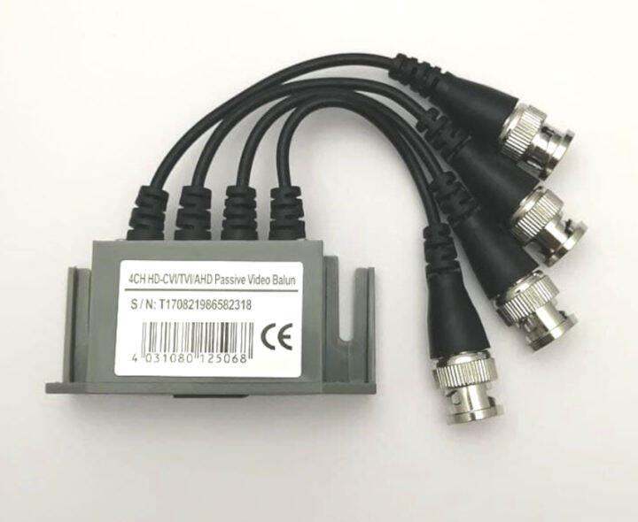 Video Balun CCTV UTP 4 Channel Passive Video Balun HDCVI / HDTVI / AHD ...