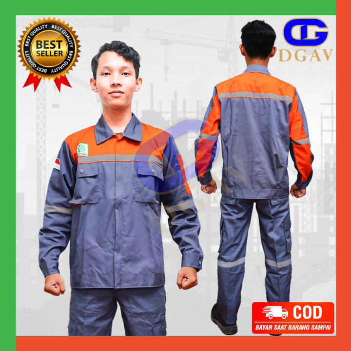 Wearpack safety setelan,seragam kerja,seragam baju safety | Lazada Indonesia