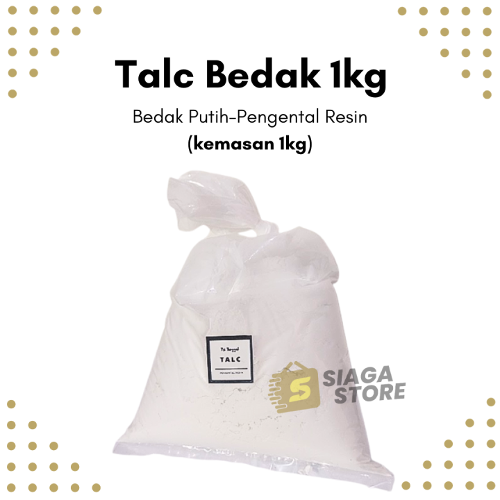 Talc Talek Pengental Resin Bubuk 1kg Talk Bedak Putih | Lazada Indonesia
