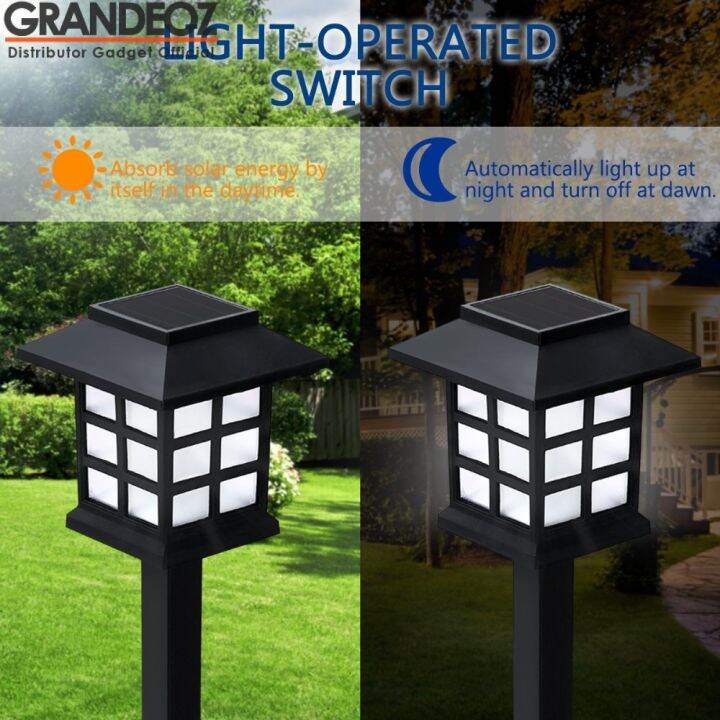 Lampu Solar Panel Taman Kebun Outdoor Tiang Jalan Rumah Pannel Energi ...