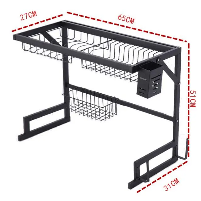 Stainless steel kitchen shelf rack dishwasher chopstick rack | Lazada PH