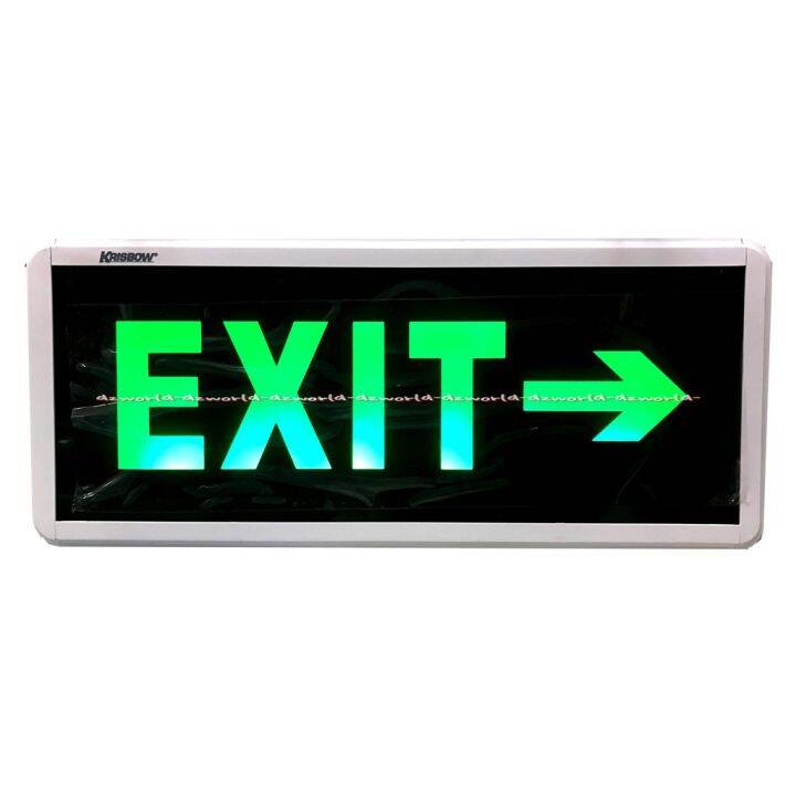 Krisbow Sign Board Exit Green Led Exit Papan Penunjuk Arah Keluar 2 ...