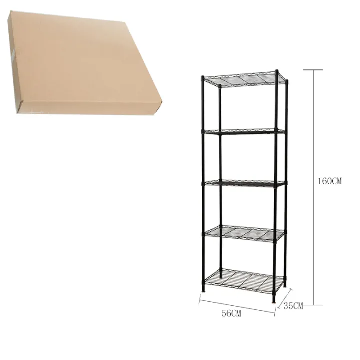 5 layer rack organizer stainless steel kitchen household metal storage ...