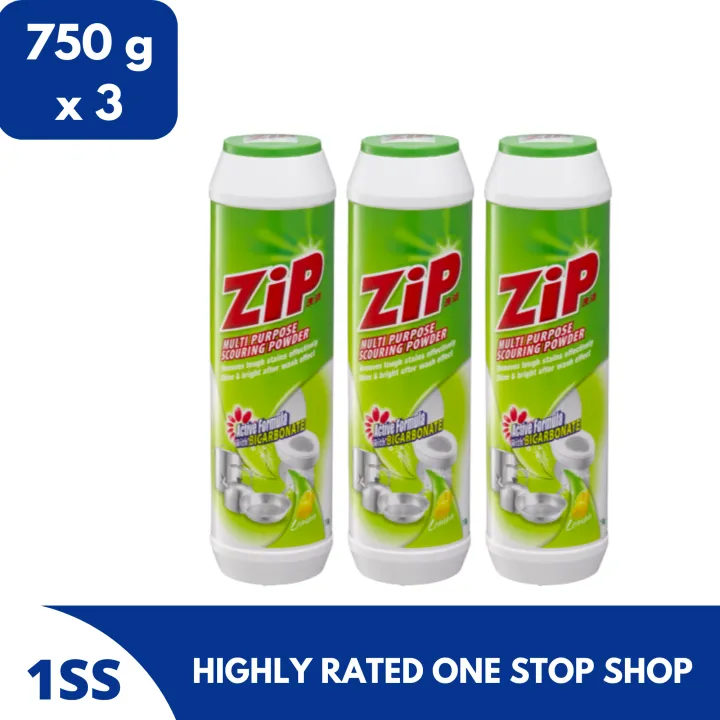 Zip Multi-Purpose Scouring Powder Lemon 3in1 Jumbo Set, 750g set of 3 ...