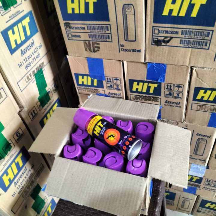 Kemasan 1 Dos, HIT AEROSOL Original LILY BLOSOM 180 ML | Obat Nyamuk ...