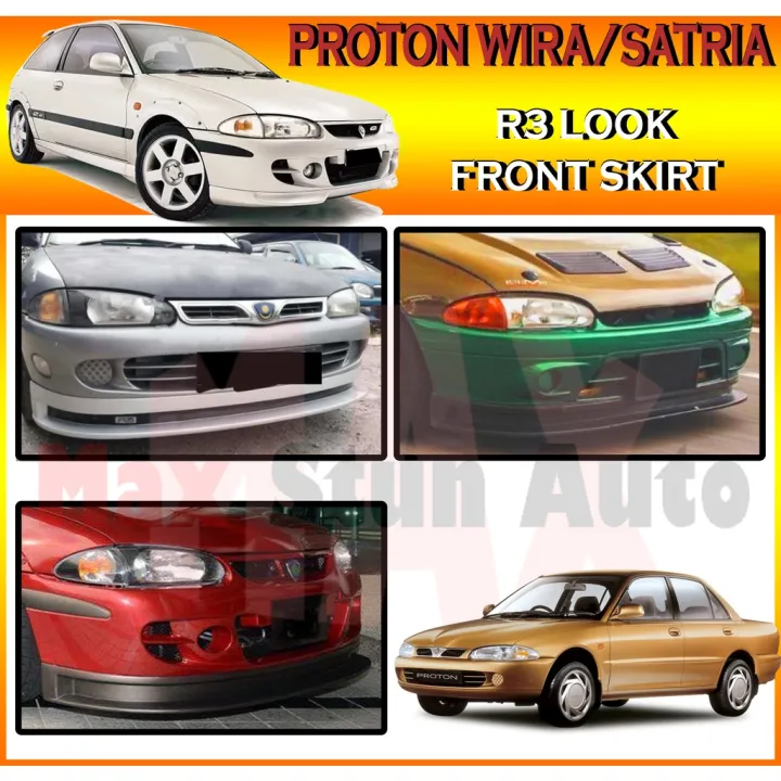 PROTON WIRA SATRIA GTI R3 LOOK FRONT SKIRT (R3) SKIRT DEPAN FOR WIRA ...