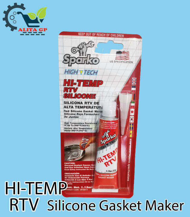Silicone Gasket Maker RED HI-TEMP RTV By Sparko | Lazada PH