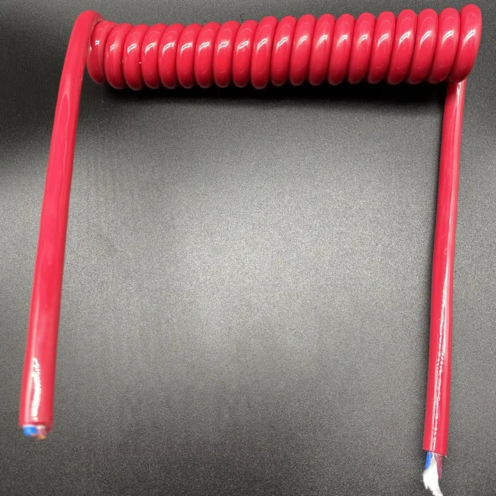 PU Spring Wire High Elastic Spiral Telescopic Line Red Bending Wire 2 ...