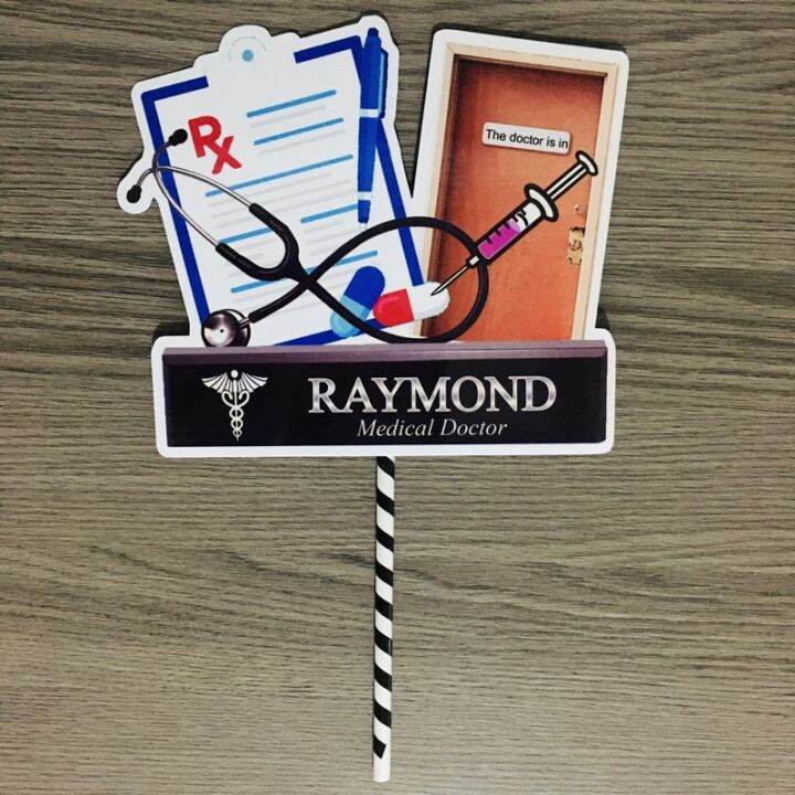 Doctor Nurse Pharmacist Med Tech Phlebotomist Cake Topper Decor | Lazada PH