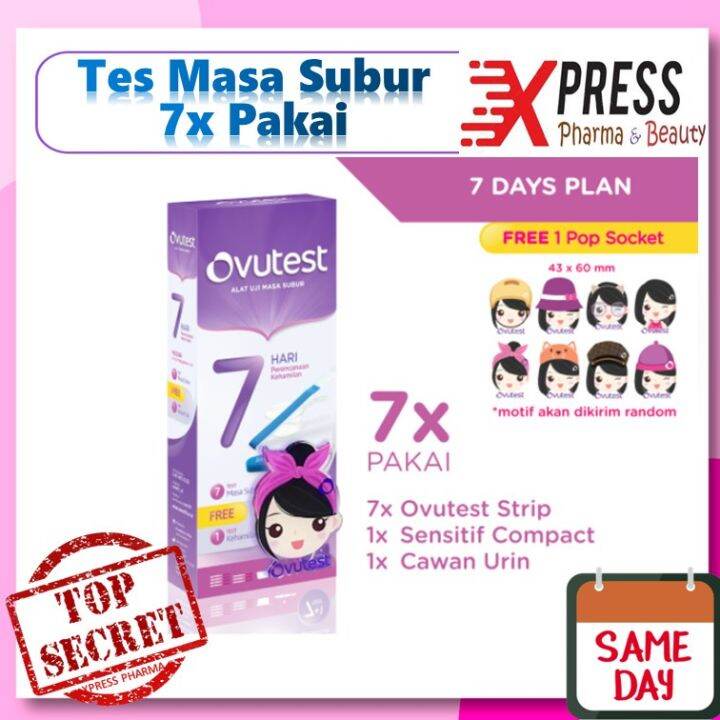 ⚡XPRESS⚡ OVUTEST 7 DAYS Strip Tes Kesuburan Ovutes Sensitif Plan Uji ...