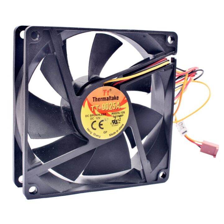 TT-9025A A9225L12S 9.2cm 92mm fan 92x92x25mm DC12V 0.12A 3pin RPM ...