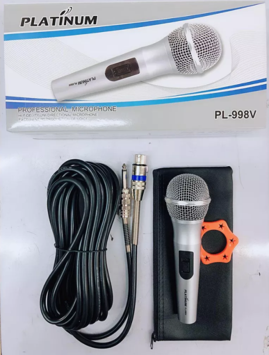 Heavy Duty Quality PLATINUM DYNAMIC MICROPHONE FOR 10 METER WIRE PL ...