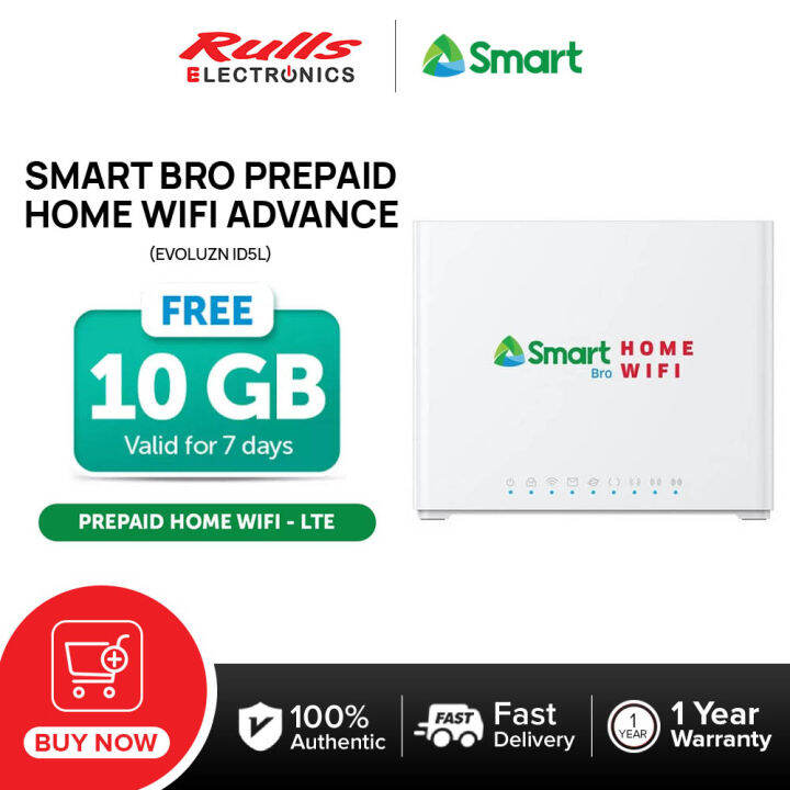 Smart Bro Prepaid Home Wi-Fi Advance CAT 6 (EVOLUZN ID5L) with FREE ...