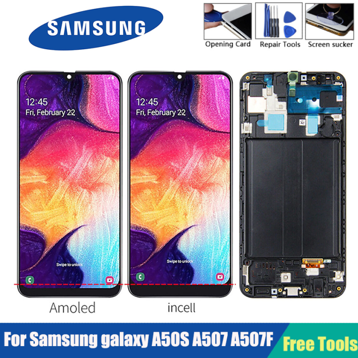 Amoled/Incell For Samsung Galaxy A50S A607 A507F LCD Display Touch ...