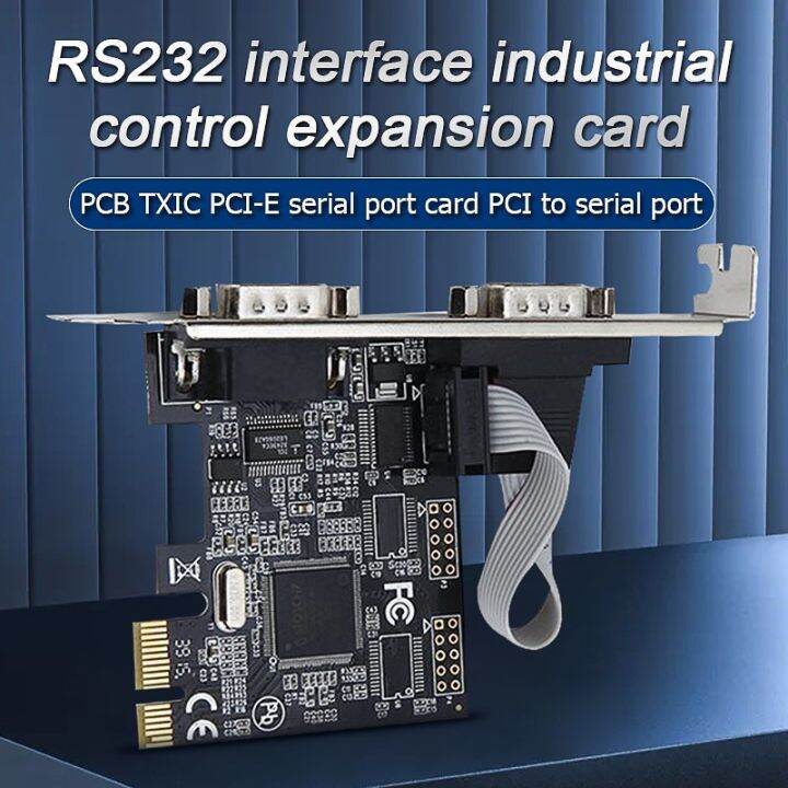 Pcie to Serial Ports RS232 Interface PCI-E PCI Express Card Adapter | Lazada.co.th