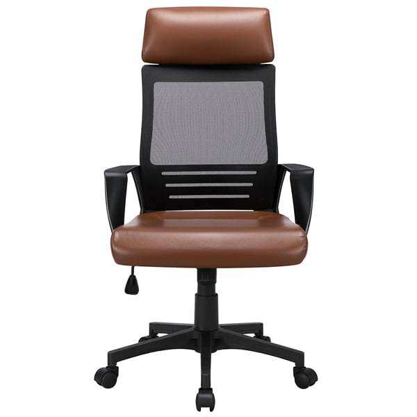Smilemart Adjustable Ergonomic Mesh Swivel Office Chair, Brown | Lazada PH