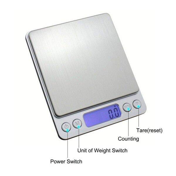 Portable USB Electronic Scale 500g3000g Mini Digital Gold Jewelry Food ...