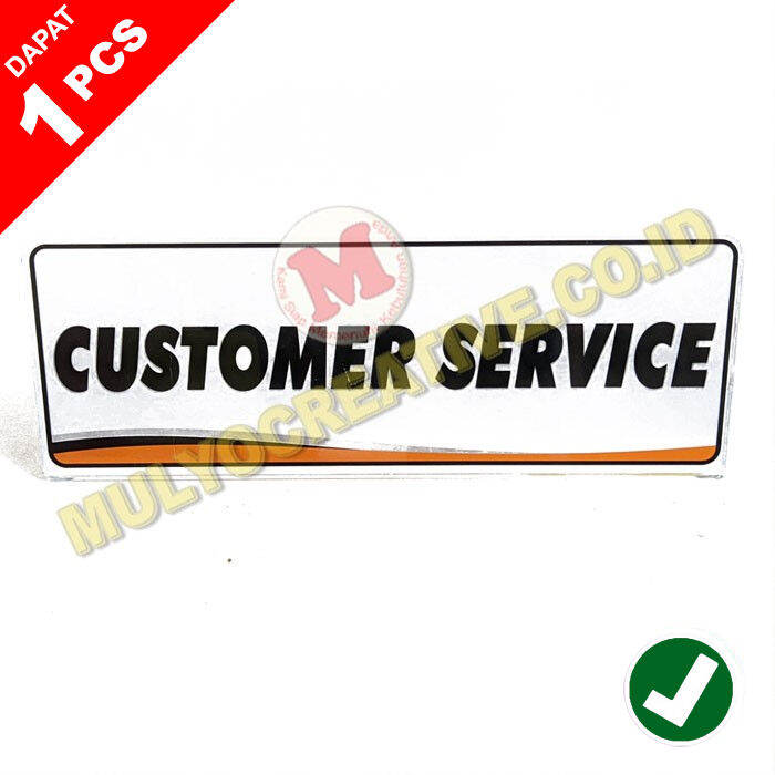 Papan Nama Meja Akrilik - Papan Meja Customer Service /1pcs | Lazada ...