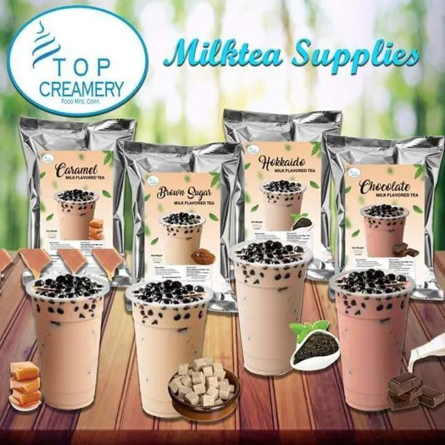 [Hot sale] Milk tea flavored powder 500g - Top Creamery | Lazada PH
