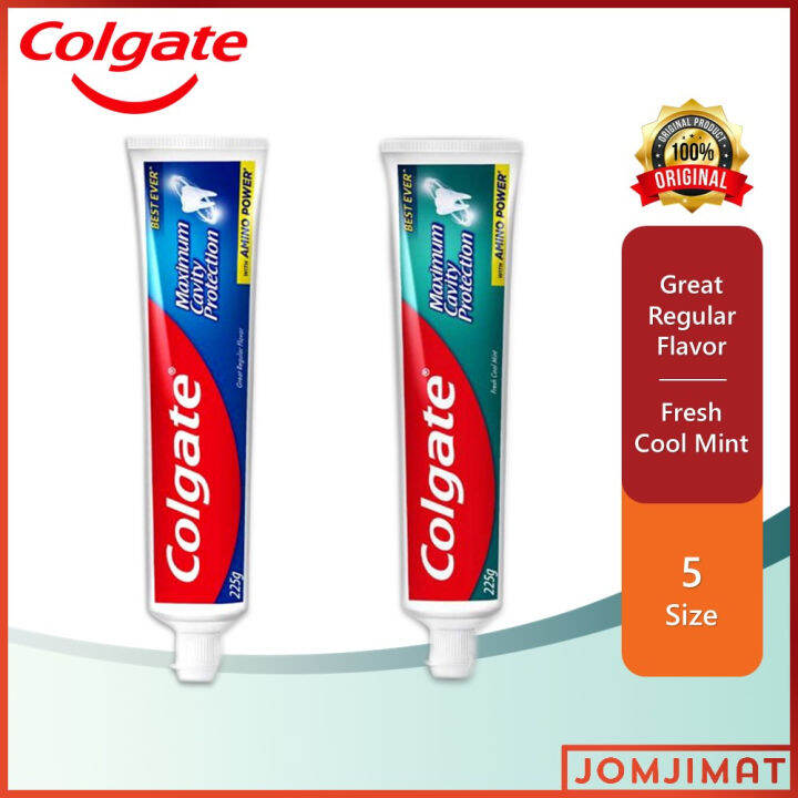 Colgate Maximum Cavity Protection Toothpaste Great Regular Flavour / Fresh Cool Mint Toothpaste ...