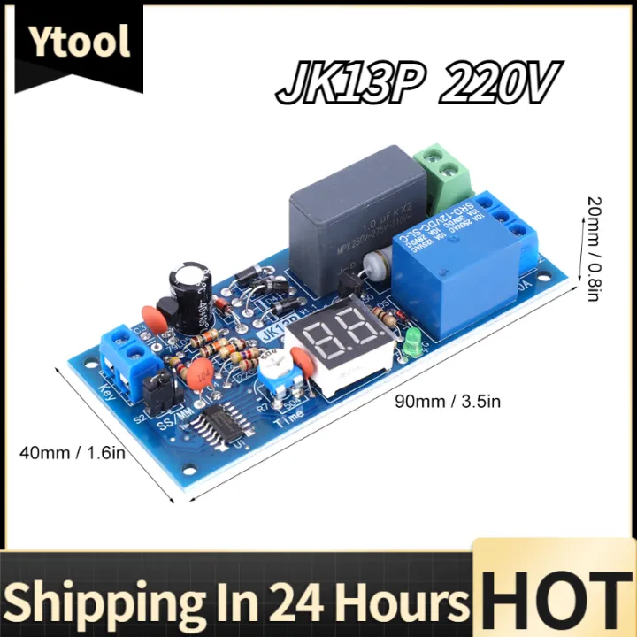 【Fast delivery】220V AC 1W 2-Digit Red LED Dispaly Delay Timer Relay Module | Lazada PH