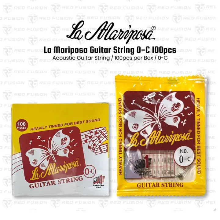 La Mariposa 100pcs Guitar String 0-C | Lazada PH