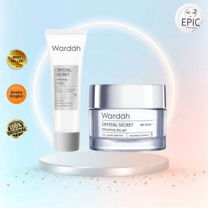WARDAH Crystal Secret Refreshing Day Gel 15ml & 30g | Lazada Indonesia