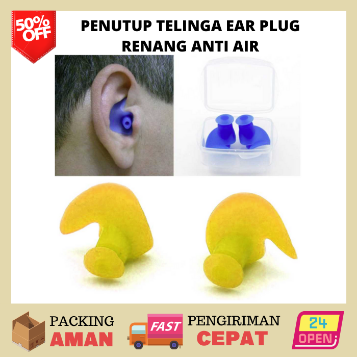 Penutup Telinga Ear Plug Renang Anti Air / Penutup Lubang Telinga Dari ...