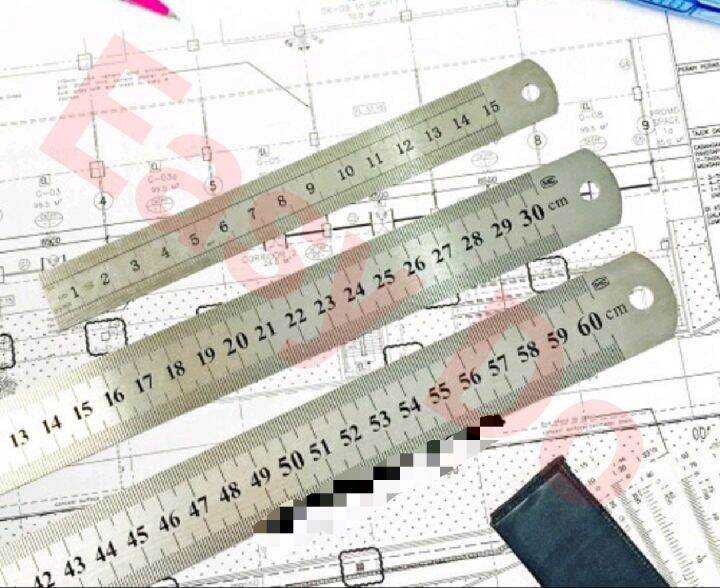 Stainless Steel Metric Ruler 60CM/100CM / Pembaris Keluli / Pembaris ...