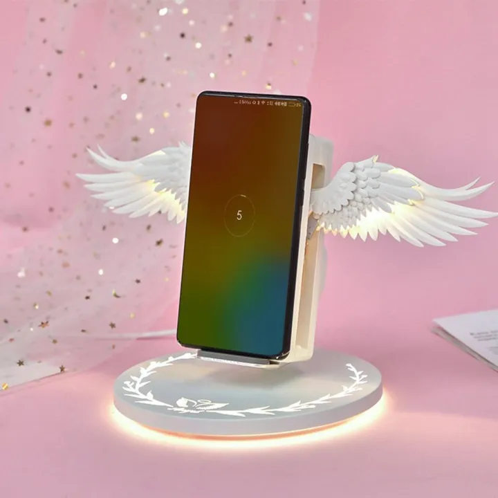 Creative Angel Wings Wireless Charger QI Wireless Charger 10W Fast ...