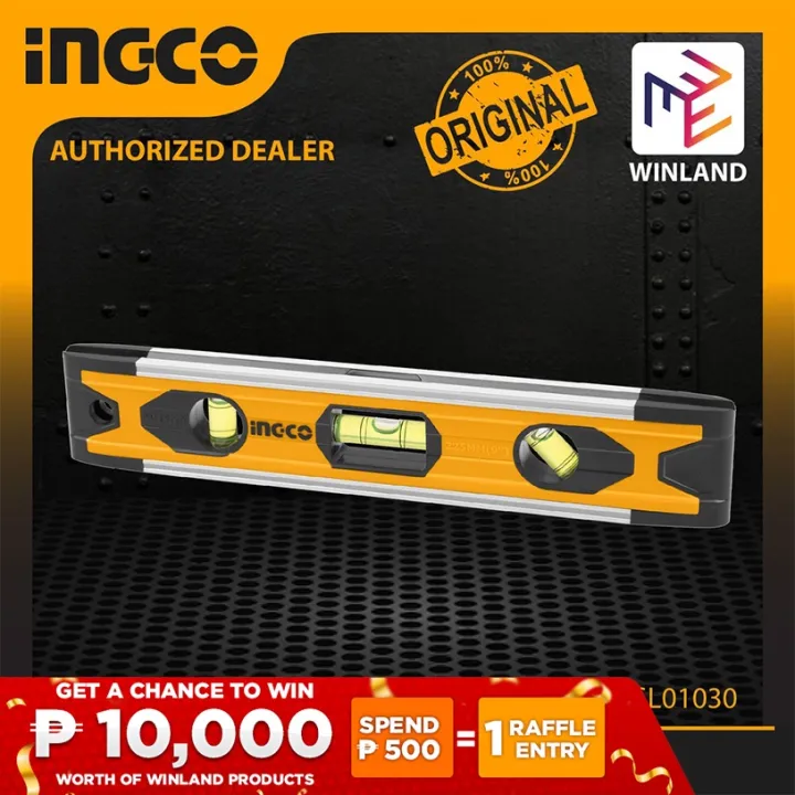 ※INGCO Original Magnetic Mini Spirit Level Bar with Magnet HMSL01030 ...