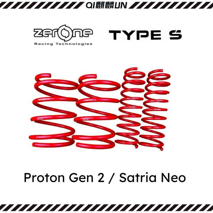 ZERONE TYPE S SPORT SPRING PROTON GEN 2 / SATRIA NEO | Lazada