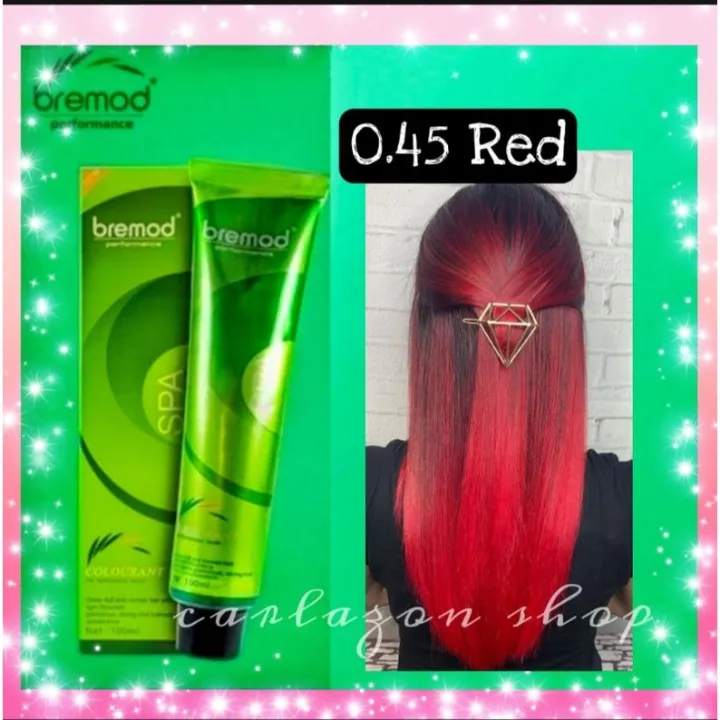☉Red Hair Color Bremod Hair Color 0.45 Red Hair color Sunbright Red ...
