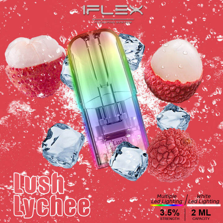 (PACK OF 3) LED IFLEX FLAVOR POD 2ML/POD IFLEX CLOSE POD SYSTEM---[LUSH ...